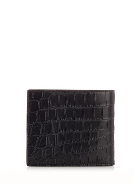 Saint Laurent Coconut print black wallet for Men - US | Al Duca d'Aosta